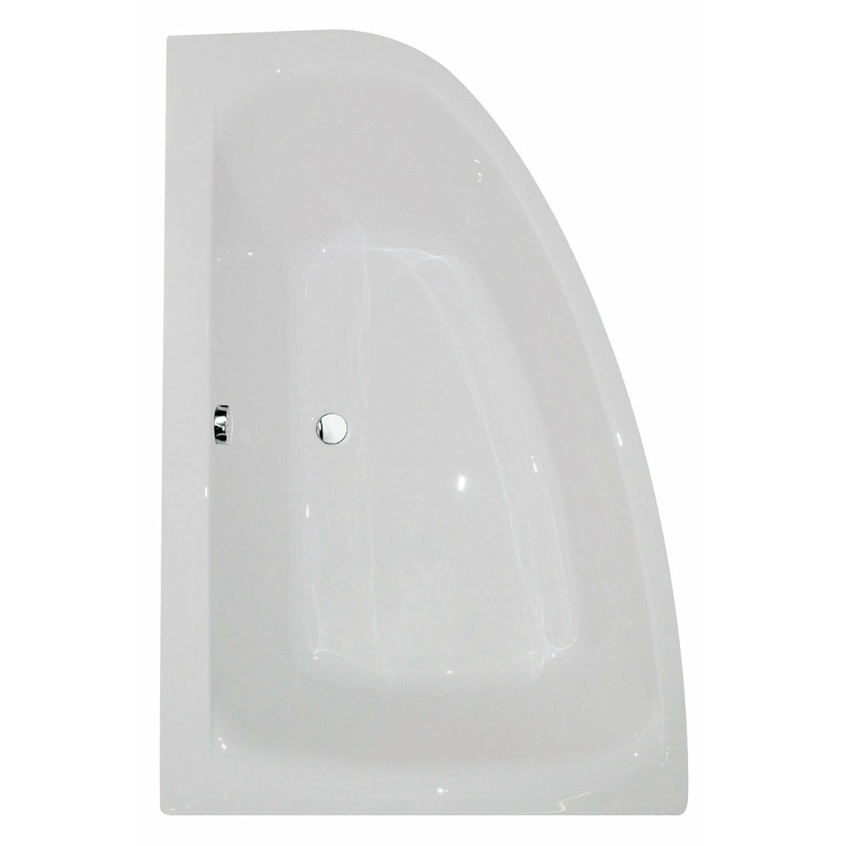 Beautiful Offset Corner Bath - 1500x1000mm | Buy now – Letta London